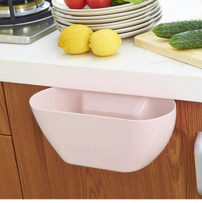 China Creative Plastic Wastebaskets, Multifuctional Hanging Trash Can Waste Bins Deskside Recycling Garbage Container for sale