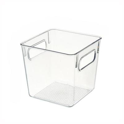 China Plastic Storage Bins Clear Pantry Organizer Box Bin Containers for Organizing Kitchen Fridge, Food for sale