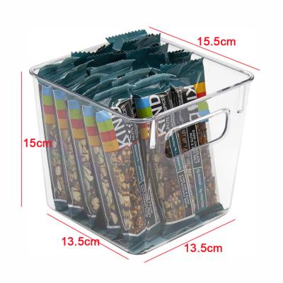 China Plastic Storage Bins Clear Pantry Organizer Box Bin Containers for Organizing Kitchen Fridge, Food for sale