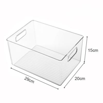 China Plastic Clear Storage Bins Pantry Organizer Box Bin Containers for Organizing Kitchen Fridge, Food, Snack Pantry Cabinet for sale