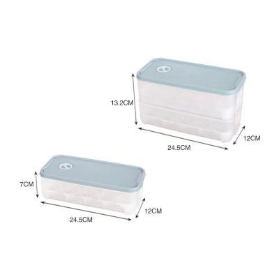 China Plastic Egg Storage Container for Fridge Organization Storage Containers Transparent Box Egg Holder Bin with Lid for sale