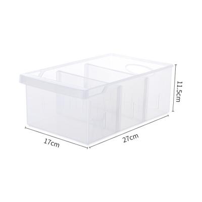 China Plastic Refrigerator Organizer Bin Clear Stackable Food Storage Container for Pantry,Fridge,Cabinet,Kitchen Organization for sale