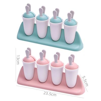 China Homemade Popside Mold Reusable Popsicle Molds PP plastic BPA Free, Ice Pop Molds Ice Tray Molds Holder for sale