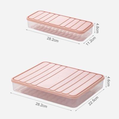China Plastic Bacon Keeper, Deli Meat Saver, Fridge Food Storage Container with Lid for Fruits, Vegetables, Fish, Cold Cuts for sale