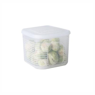 China Plastic Storage Containers Square Food Storage Organizer Boxes with Lids for Refrigerator Fridge Cabinet Desk for sale