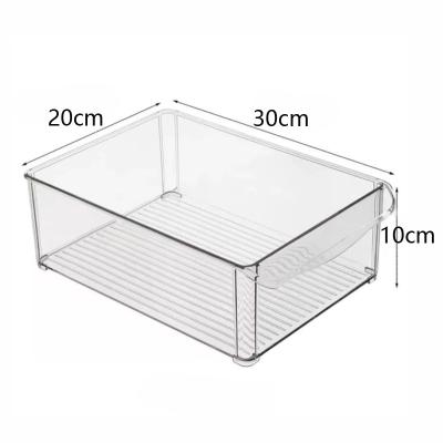 China Plastic Food Storage Container Bin with Lid and Handle for Kitchen, Pantry, Cabinet, Fridge, Freezer -Organizer for sale