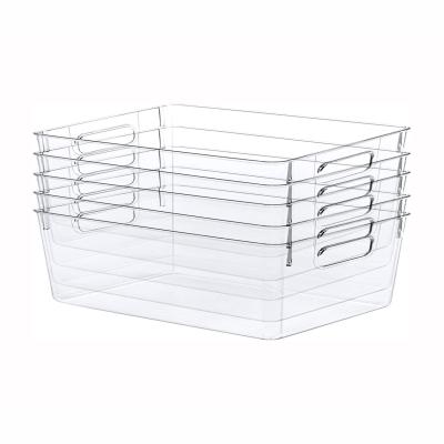 China Clear Plastic Storage Bins Perfect Kitchen Organization or Pantry Storage – Fridge Organizer, Pantry Organization for sale