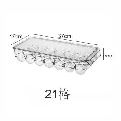 China Stackable Refrigerator Egg Bin with Handle and Lid Food Storage Container Organizer for Fridge, Freezer BPA Free for sale