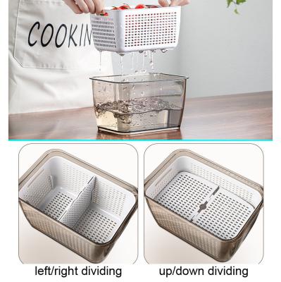 China Fresh Vegetable Fruit Storage Containers Produce Saver Fridge Food Storage Containers Keep Vegetables Fresh for sale