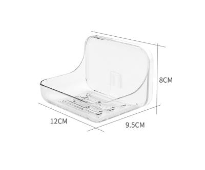 China PET Plastic Soap Holder Self Adhesive Soap Dish Wall Mounted, Bar Soap Sponge Holder for Shower, Bathroom, Tub for sale