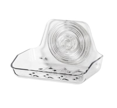 China Plastic Soap Dish Holder Self Adhesive Soap Dish Wall Mounted, Bar Soap Sponge Holder for Shower, Bathroom, Tub for sale