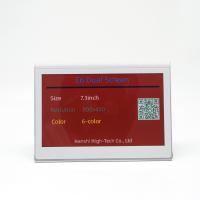 China Dual Side 7.3 Inch Desk E Ink Nameplate 800x480 V Shape Six Color Display Bluetooth 5.0 for sale