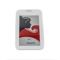 China NFC E Paper Digital Badge Card Wireless E Ink Nameplates Battery Free White Red 35g Access Card for sale