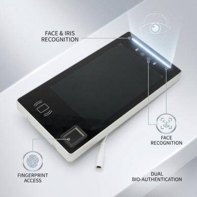 China DC12V/2A Face Recognition Time Attendance Access Control Terminal Remote Call QR Cloud Management for sale