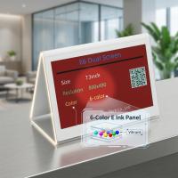 China V Shape E Ink Digital Nameplate Reception Information Sign Six Color Bluetooth 5.0 for sale