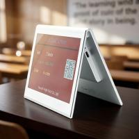China Dual Screen E Ink Nameplate Classroom Lecture Seating Sign Six Color 800x480 for sale