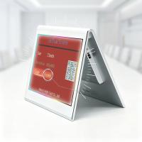 China Desk Digital Name Badge Bank Counter Signage Six Color RS075V Dual Side for sale