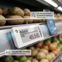 China Supermarket Shelf Label E Ink Nameplate Smart Store Price Tag 250x122 2.13 Inch for sale