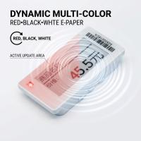 China Promotion E Ink Electronic Shelf Labels Markdown Label Red Black White Bluetooth 5.0 for sale