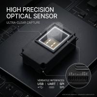China USB UART SPI Triple Interface Biometric Fingerprint Module 500dpi Optical AES-256 for sale