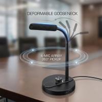 China AI Voice Enhancement 4 Mic Directional Microphones Desk Conference Usb Microphone For Meeting Room Translation Booth for sale