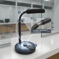 China Dual Directional Array Conference Gooseneck Microphone For Government Bank Counter A/B Voice Recording for sale
