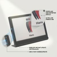 China Retail Digital Office Name Plates Price Tag 7.5 Inch Bluetooth 5.1 2500mAh Type-C Case for sale