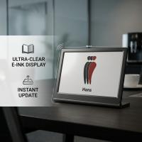 China Bluetooth 5.1 Desk E Ink Nameplate 7.5 Inch Meeting Room Sign Rechargeable for sale
