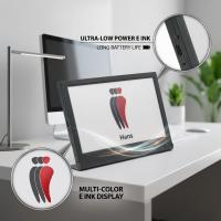China 7.5 Inch Bluetooth 5.1 E Ink Nameplate Digital Label Office Desk Employee Sign 2500mAh Type C for sale