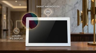 China Retail Electronic Calendar Display Touch Screen Hotel Signage 15.6 Inch Android 15 for sale