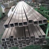 China Aisi Rectangular 201 Stainless Steel Pipe Hairline Hollow Section Square Pipe for sale