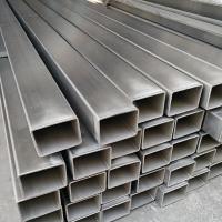 China Aisi Rectangular 201 Stainless Steel Pipe Hairline Hollow Section Square Pipe for sale