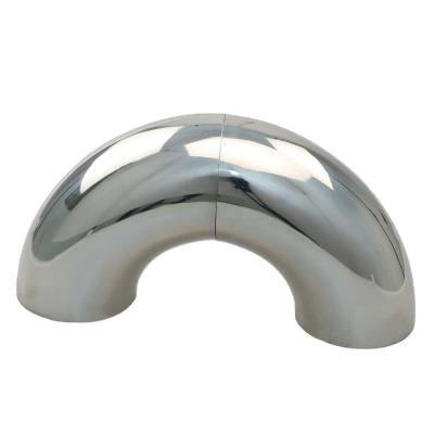 China SS304 316 Steel Pipe Fitting Armrest Assembly 90 Degree Elbow Long Radius for sale