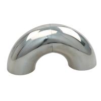 China 1.67in OD SS304 Pipe Elbow Stainless Butt Weld Fittings 42.4mm Arc 115mm 90 Degree for sale