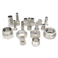China Food Grade Round Pipe Fittings Nipple Stainless Steel 304 Pipe Fittings Customized for sale