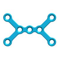 China 1.5mm CE X Shaped Maxillofacial Plate Type II Orthopedic Plates And Screws for sale