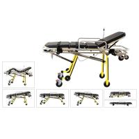 China Ambulance Folding Stretcher Trolley With Wheels Emergency Clinics Apparatuses for sale