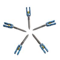 China Titanium 5.5mm Double Threaded Pedicle Screws Insert Spine Fixation Device for sale