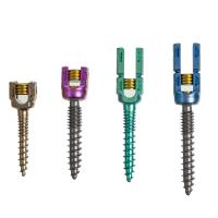 China Titanium 5.5mm Double Threaded Pedicle Screws Insert Spine Fixation Device for sale