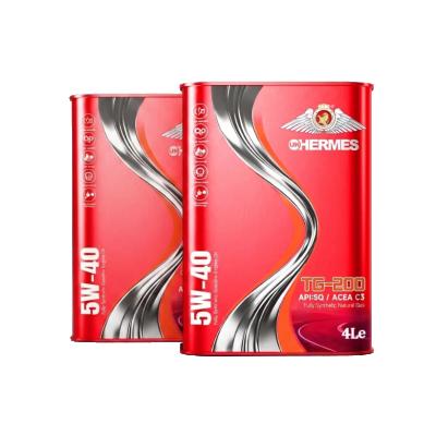 China TG-200 5W40 API SQ ACEA C3 GTL Full Synthetic Engine Oil Vehicle Engine Oil for sale