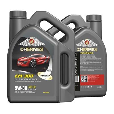 China EM-300 API SP SAE 5W-30 Full Synthetic Gasoline Engine Oil with Wear Control for Passenger Cars for sale