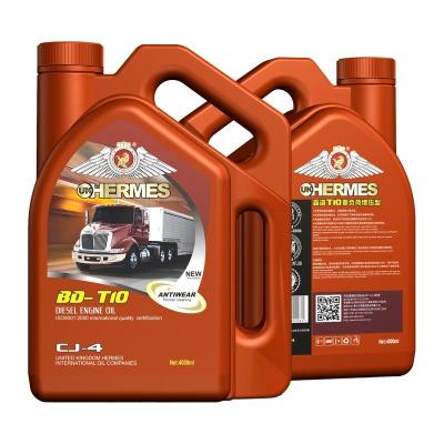 China BD-T10 API CJ-4 Full Synthetic Heavy-Duty Diesel Engine Oil 4L for Commercial Vehicles and Fleets for sale