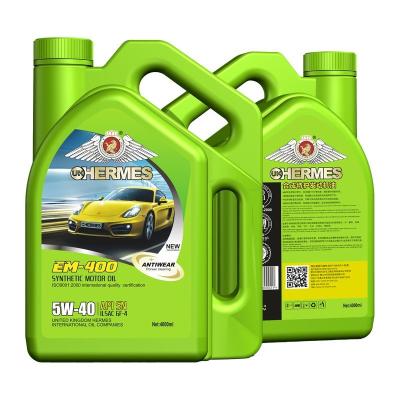 China EM-400 API SN 5W-40 Synthetic Technology Gasoline Engine Oil 4L for Passenger Cars and SUVs for sale