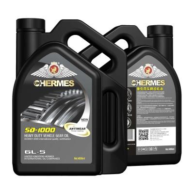 China SD-1000 GL-5 Heavy-Duty Automotive Gear Oil 4L with Extreme-Pressure Support Wear Control and Thermal Stability for sale