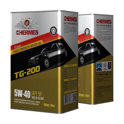 China TG-200 Ester-Based Full Synthetic API SP 5W-40 Gasoline Engine Oil 4L for Passenger Cars and SUVs for sale