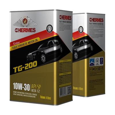China TG-200 API SP 10W-30 Ester-Based Full Synthetic Gasoline Engine Oil 4L for Passenger Cars and SUVs for sale