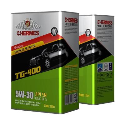 China TG-400 API SN 5W-30 Synthetic Technology Gasoline Engine Oil 4L for OEM/ODM for sale
