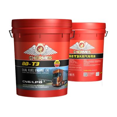 China BD-T3 CNG-LPG High-Performance Natural Gas Engine Oil 18L with Heavy-Duty Protection Soot Management and Oxidation Stability for sale