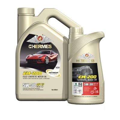 China EM-200 API SP 5W-30 ACEA C2 Ester Full Synthetic Gasoline Engine Oil 4L for sale