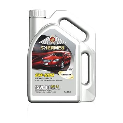 China EM-600 API SJ 15W-40 High-Performance Gasoline Engine Oil 3.5L for Passenger Cars for sale